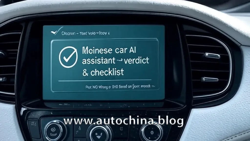 Chinese car AI assistant - the best top 3 from China